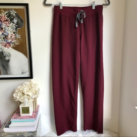 Figs | Pants & Jumpsuits | Figs Scrubs Straight Leg Maroon Xxsp | Poshmark